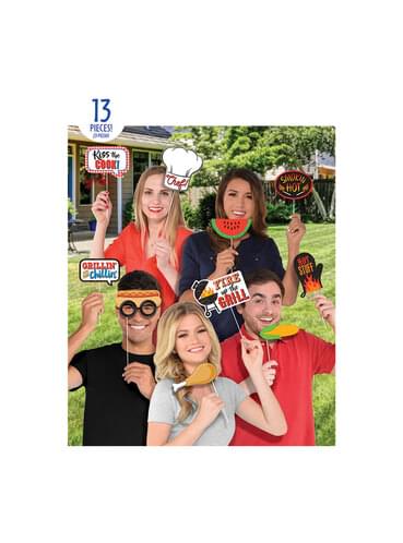 13 BBQ photo booth accessories. Express delivery | Funidelia