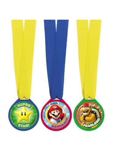 12 Super Mario Bros medals for parties and birthdays | Funidelia
