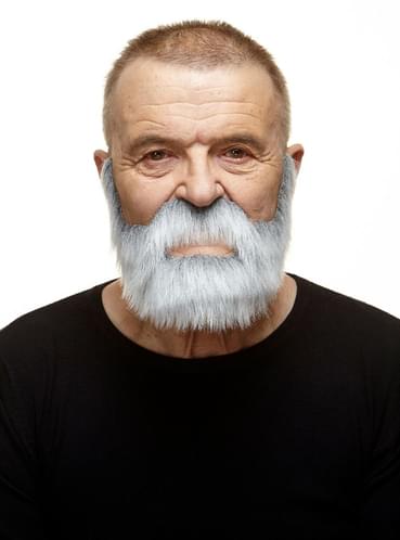 Super bushy white mustache and beard | Funidelia