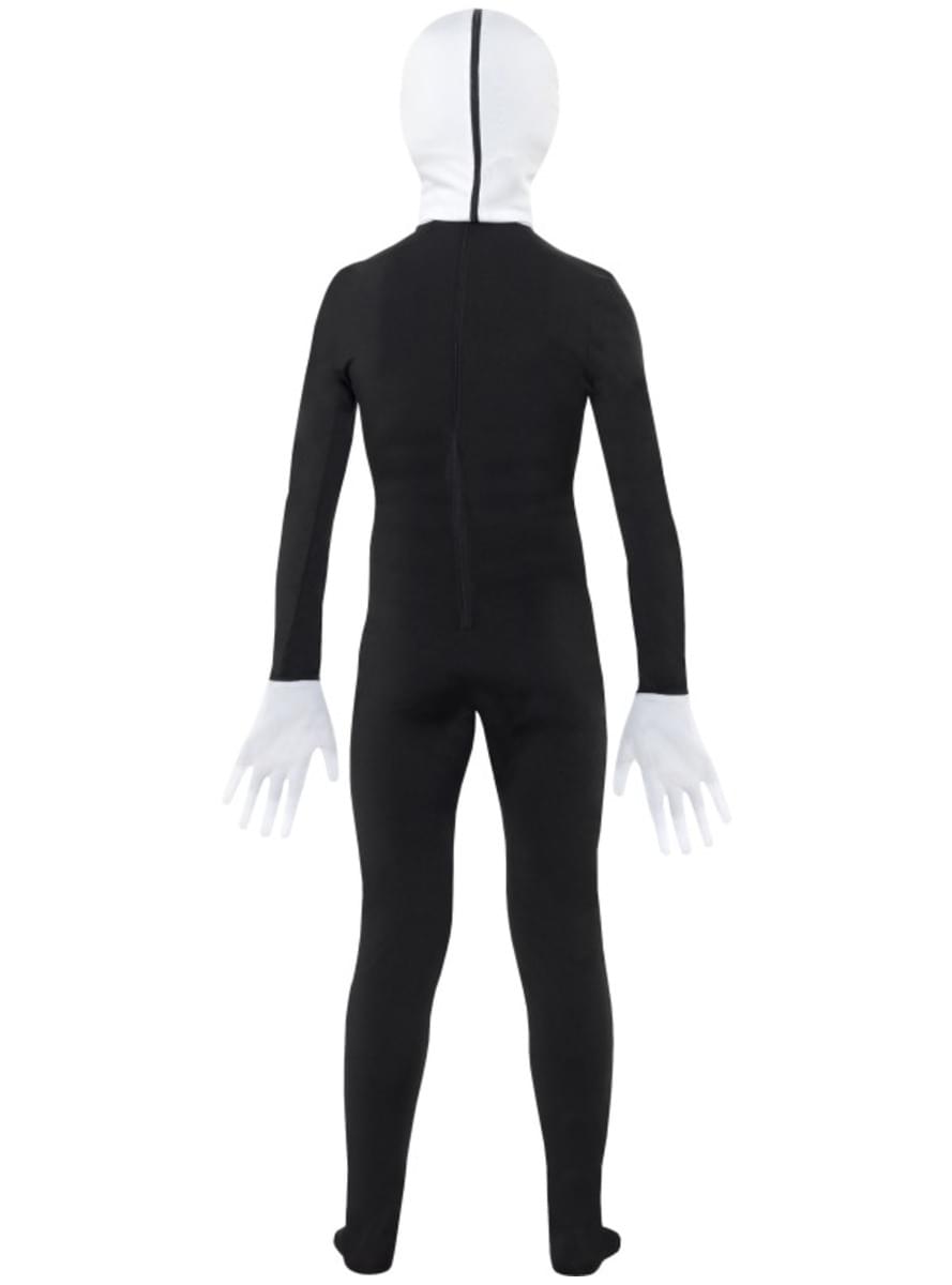 Slenderman second skin costume for kids | Funidelia
