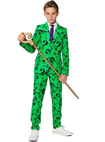 Suitmaster Riddler Dress til Gutter - DC Comics. Den kuleste | Funidelia