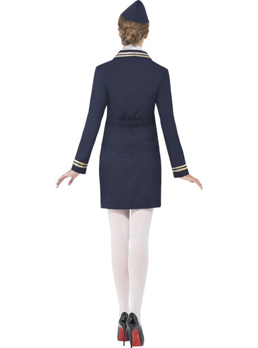 Blue Air Hostess Costume for Women | Funidelia
