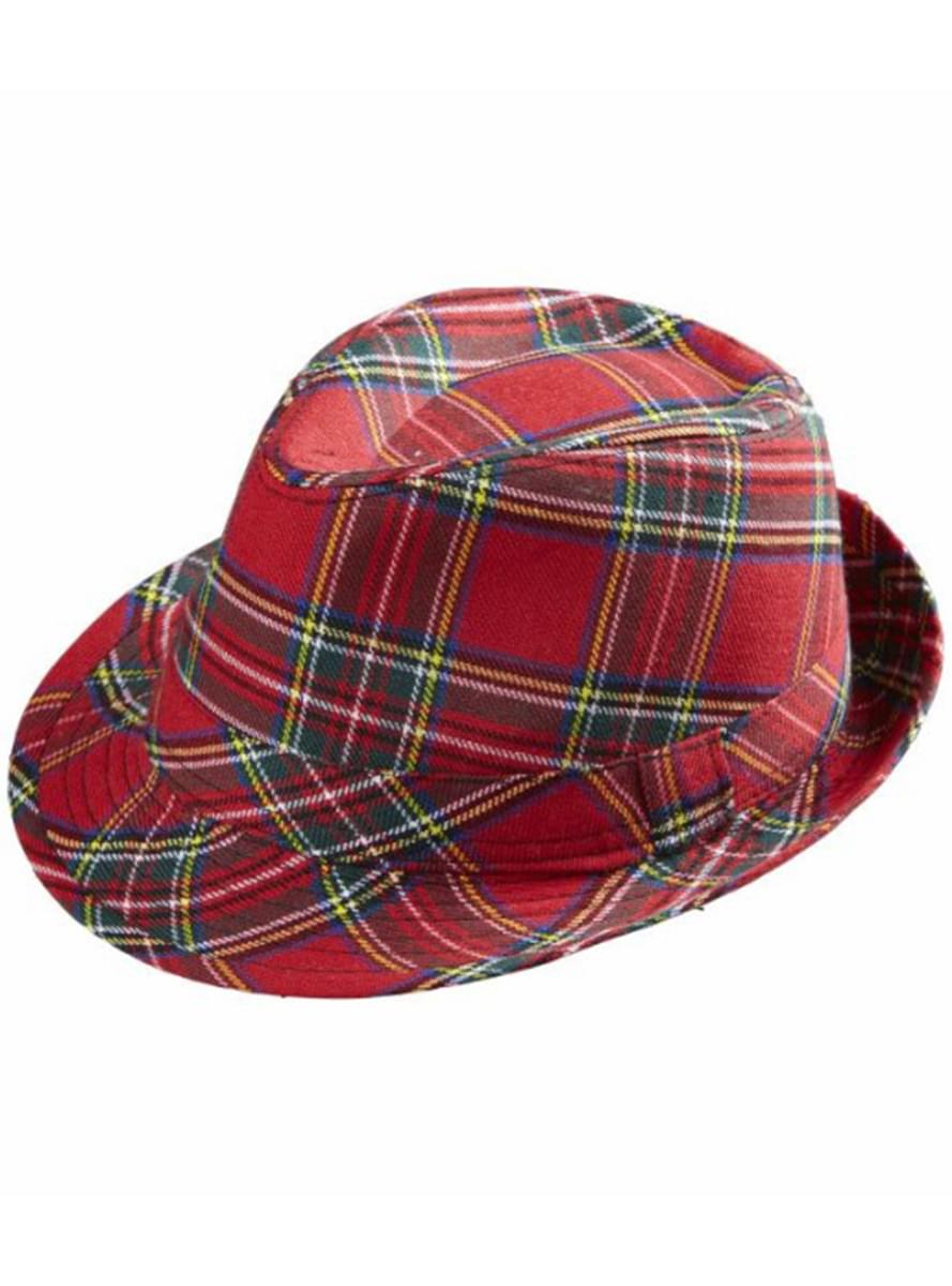 Red tartan hat | Funidelia