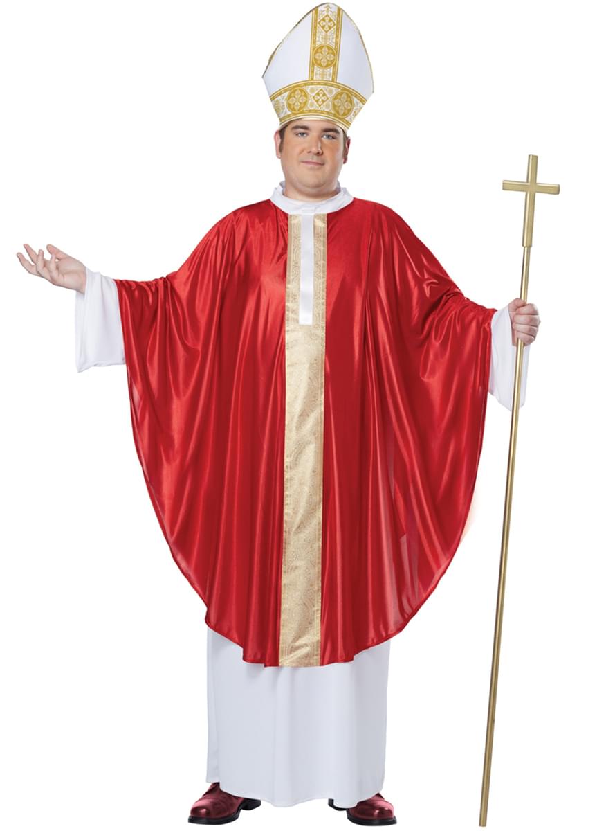 Mens Plus Size Pope Costume | Funidelia