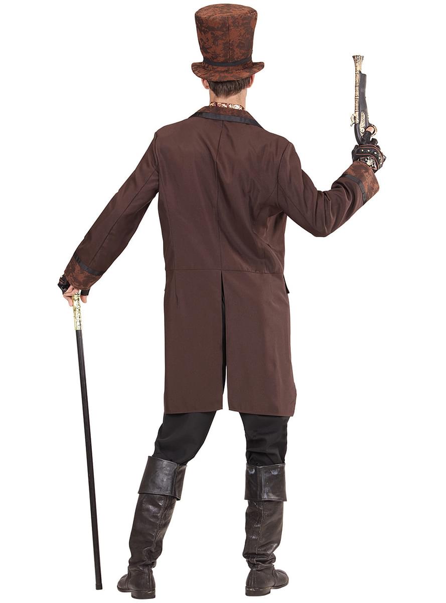 Mens brown elegant steampunk costume | Funidelia