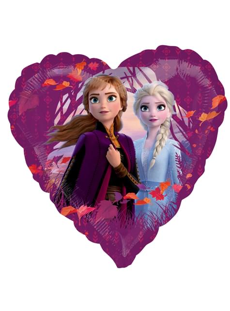 Globo de Foil de Frozen 2 con forma de corazón (42 cm). Entrega 24h ...