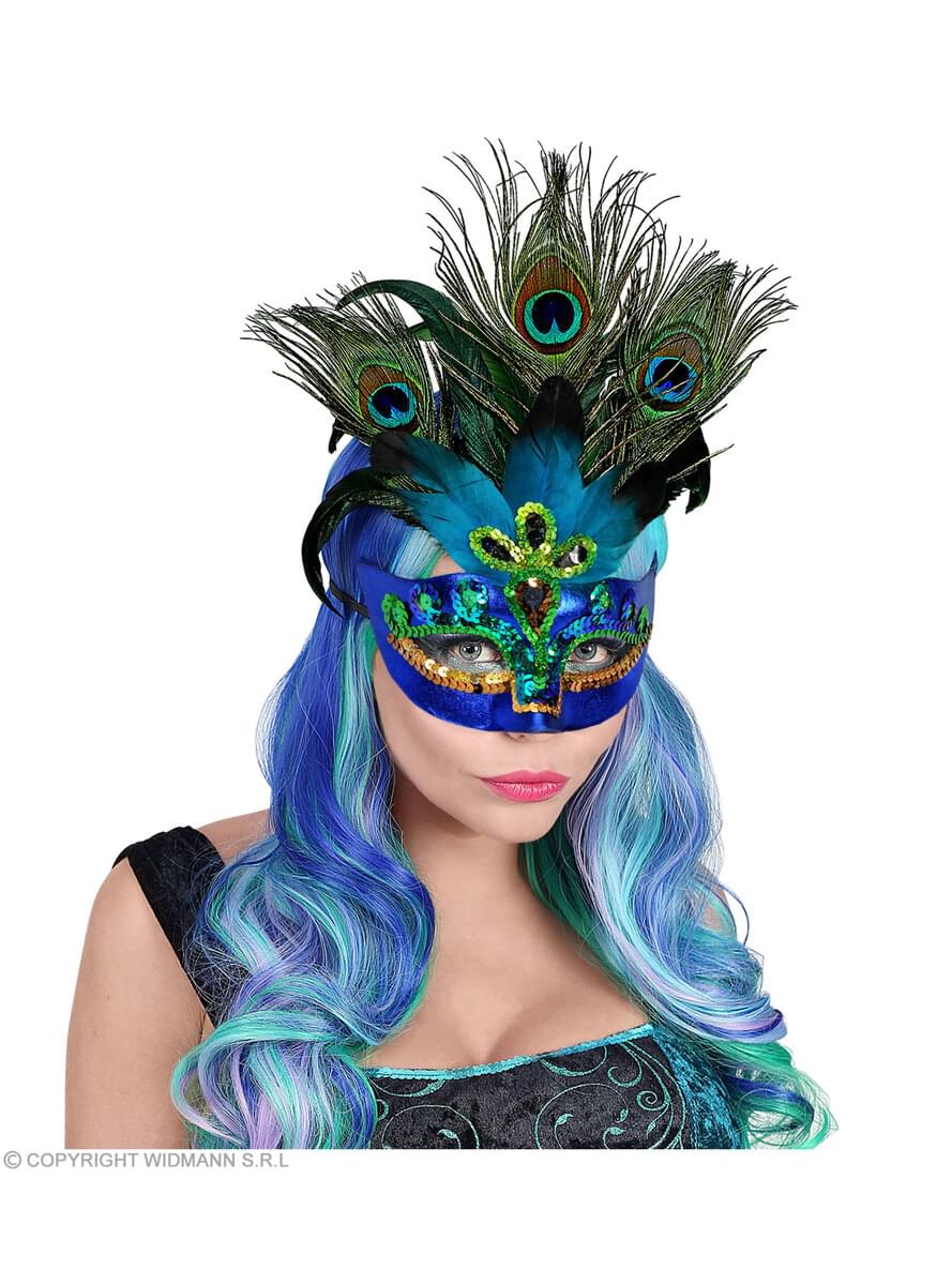 Venetian peacock eye mask for adults | Funidelia