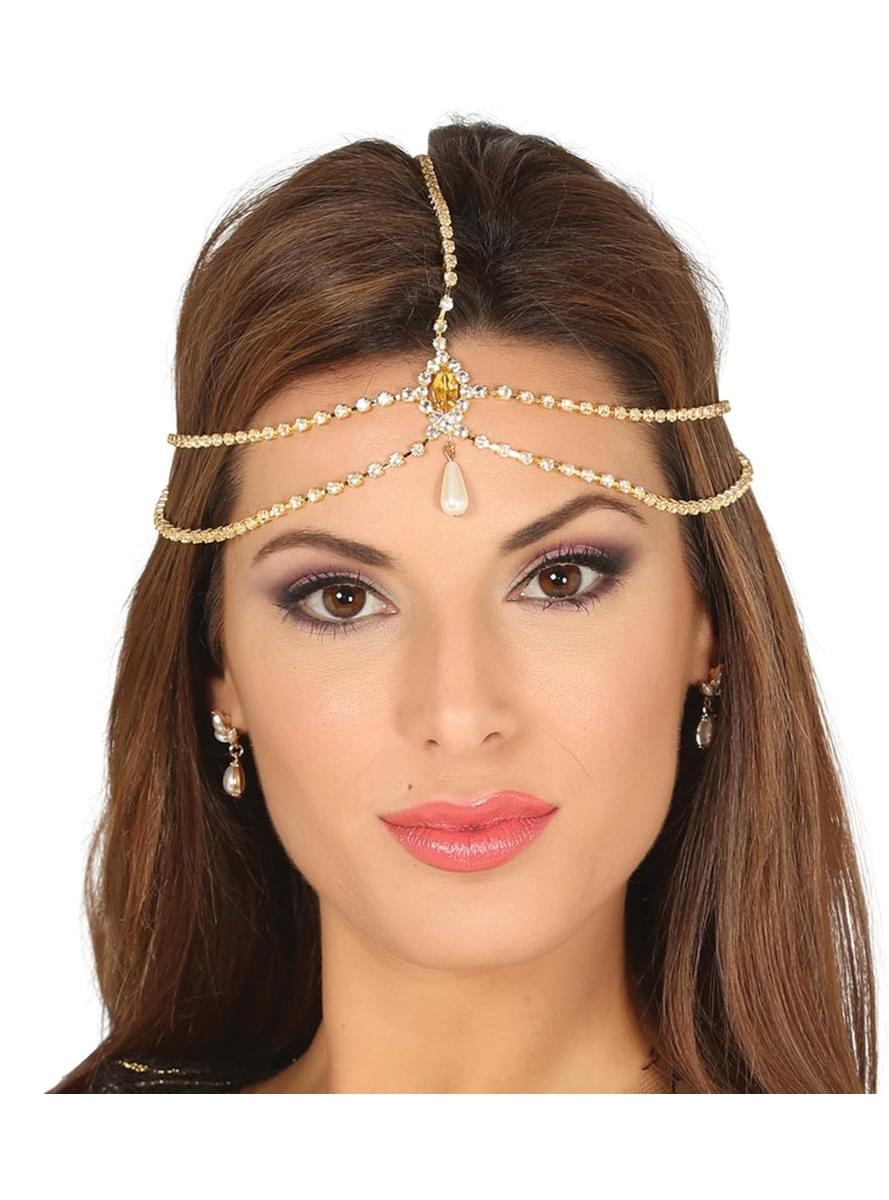 Copricapo di bigiotteria Bollywood per donna | Funidelia