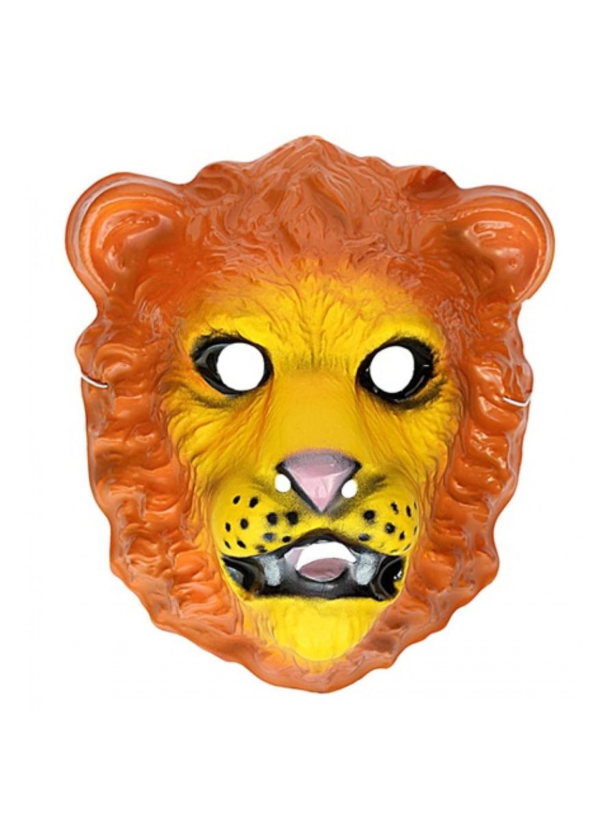 Plastic lion mask for Kids | Funidelia