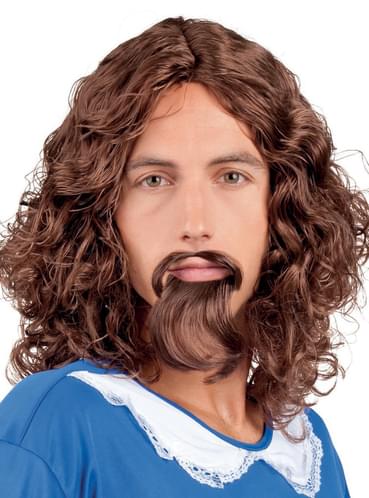 Brown Musketeer Wig with Goatee | Funidelia