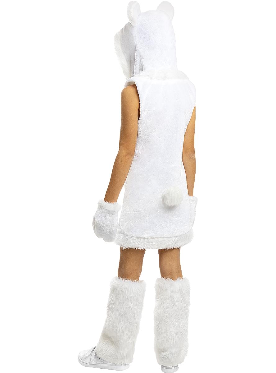Costume da orso polare per bambina | Funidelia
