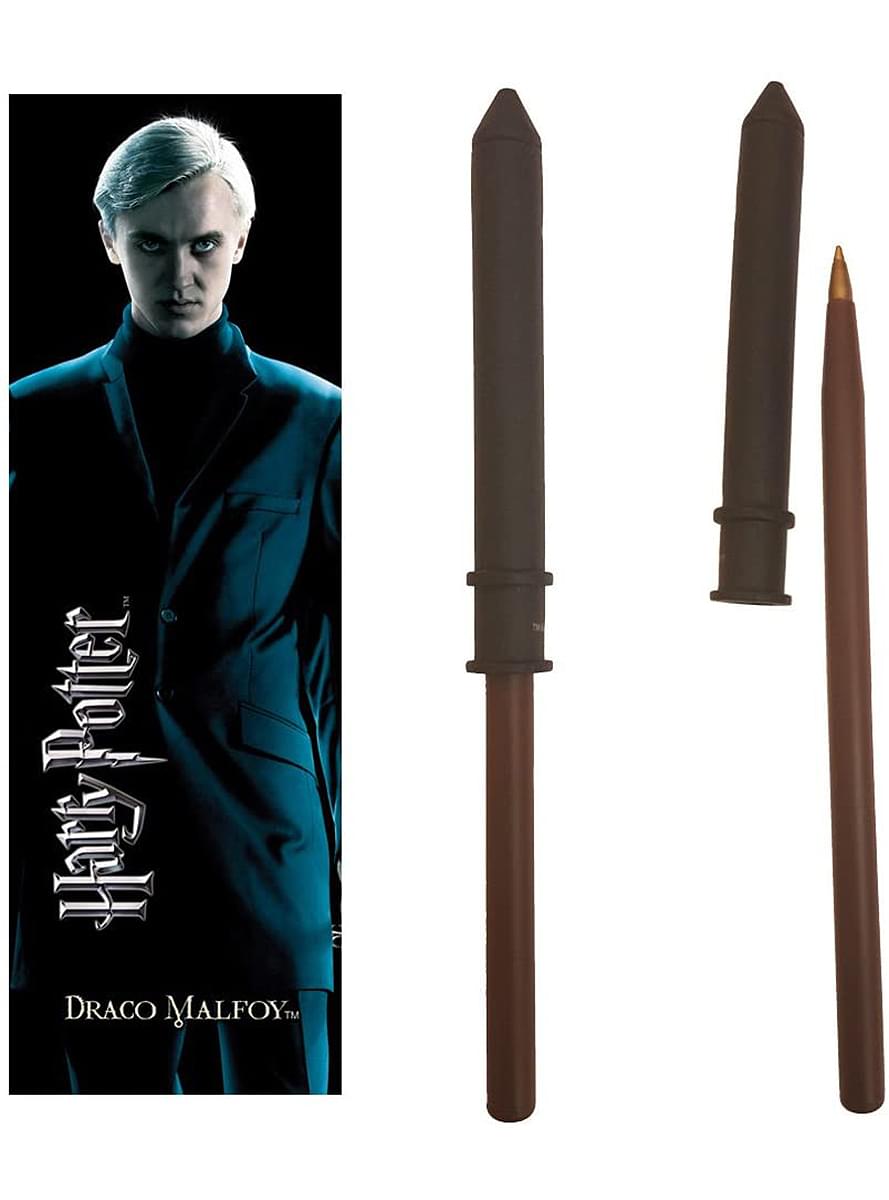 Ensemble stylo-baguette et marque-page Draco Malfoy - Harry Potter ...