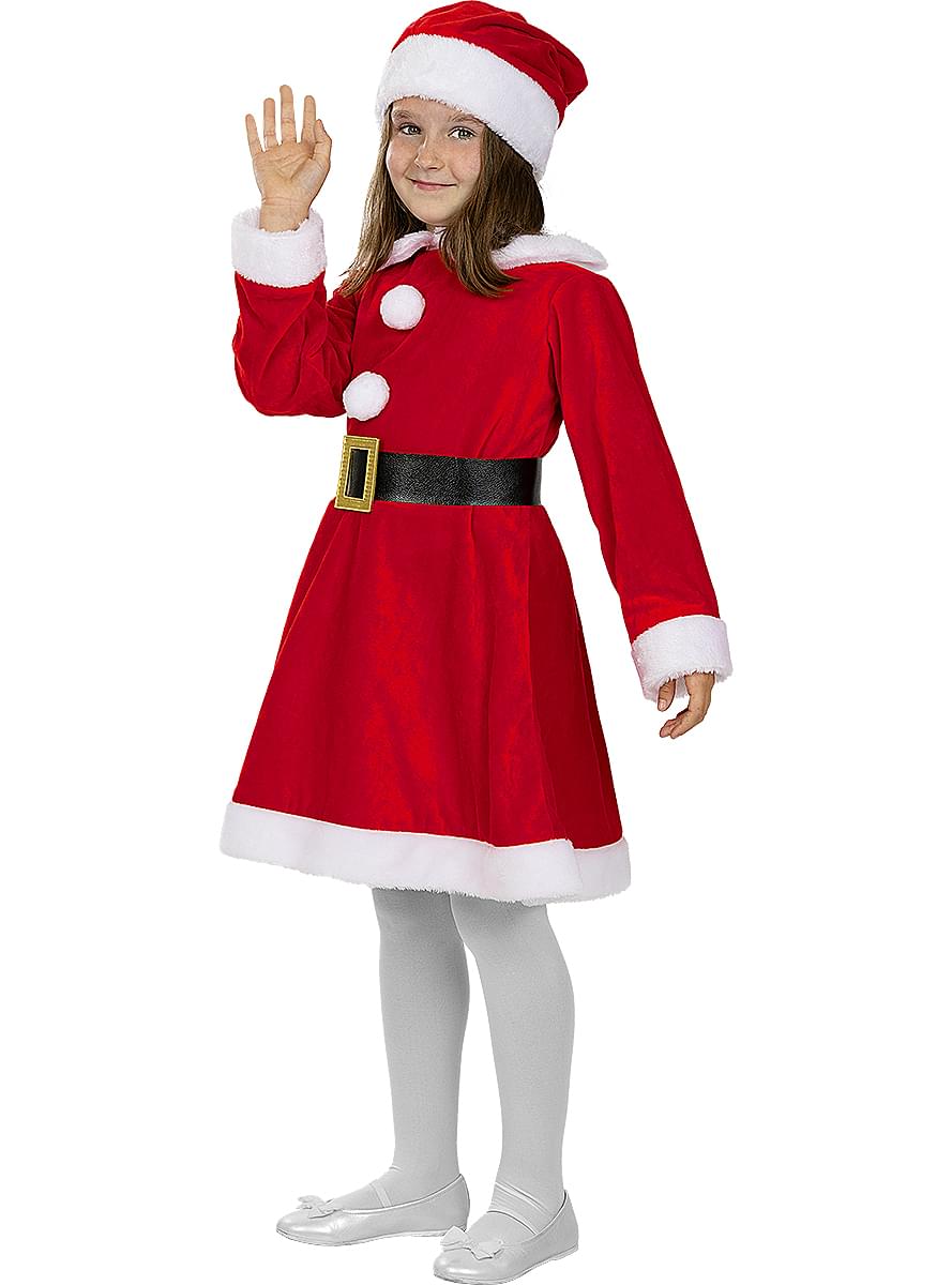 Déguisement mère noël deluxe pour fille | Funidelia
