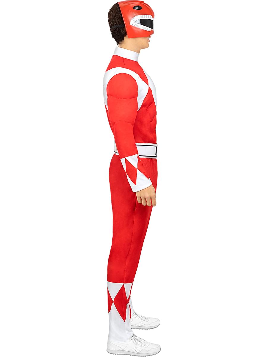 Fato de Power Ranger Vermelho para adulto. Os mais divertidos | Funidelia