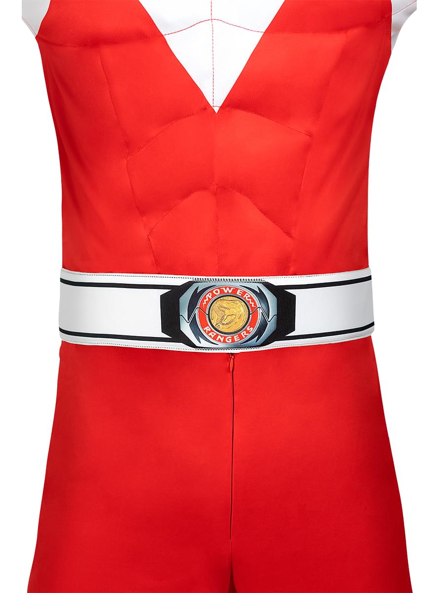 Red Power Ranger Costume for Adults | Funidelia