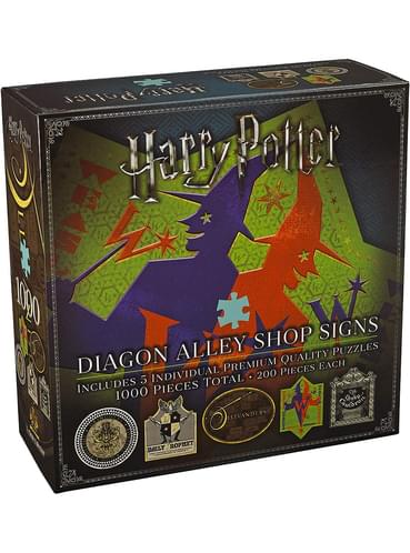 Пъзел ''Diagon Alley Shop Signs'' - Хари Потър за истински фенове ...