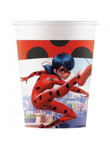 8 Mariehøne Kopper (200 ml) - Miraculous Ladybug. Express levering ...