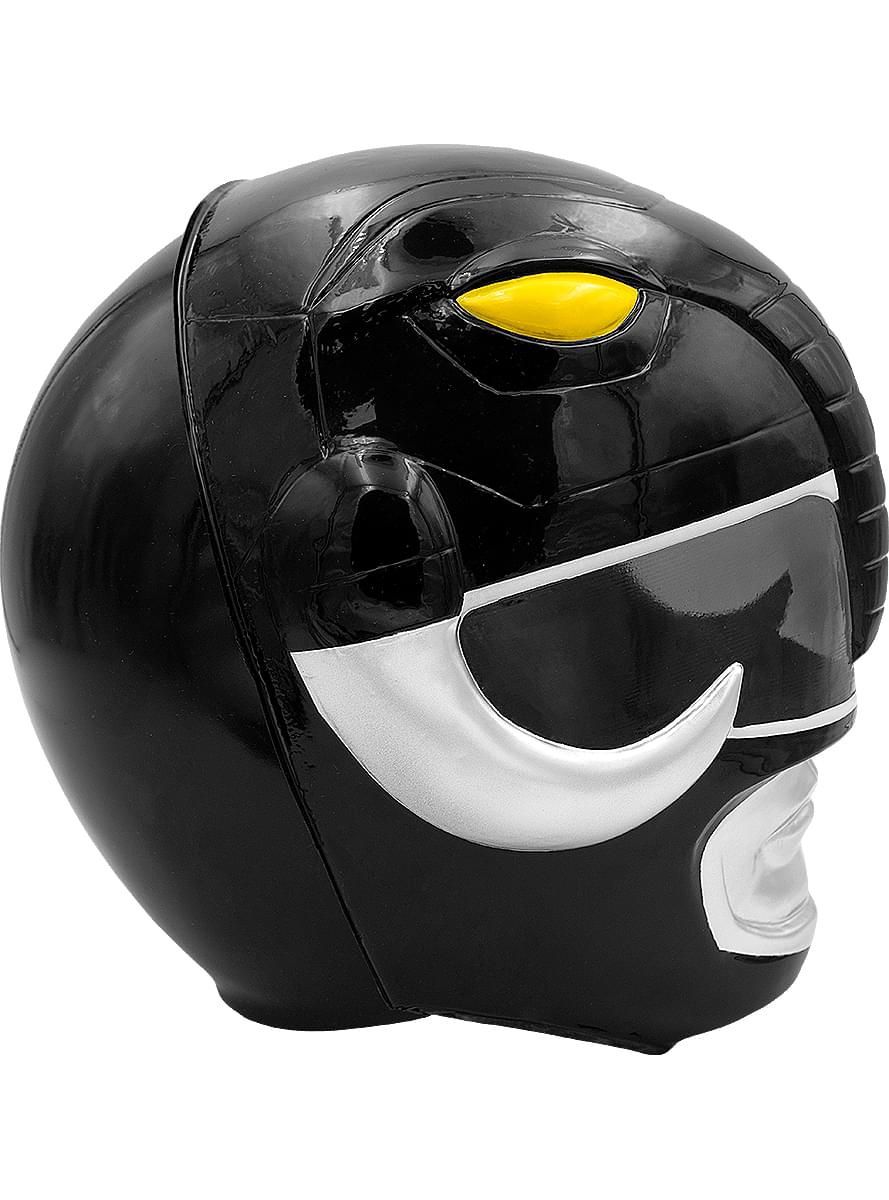 Casco Power Rangers Nero per adulto | Funidelia