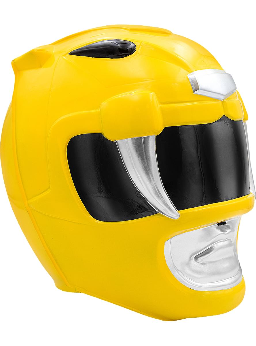 Gele Power Ranger-helm voor volwassenen. Volgende dag geleverd | Funidelia