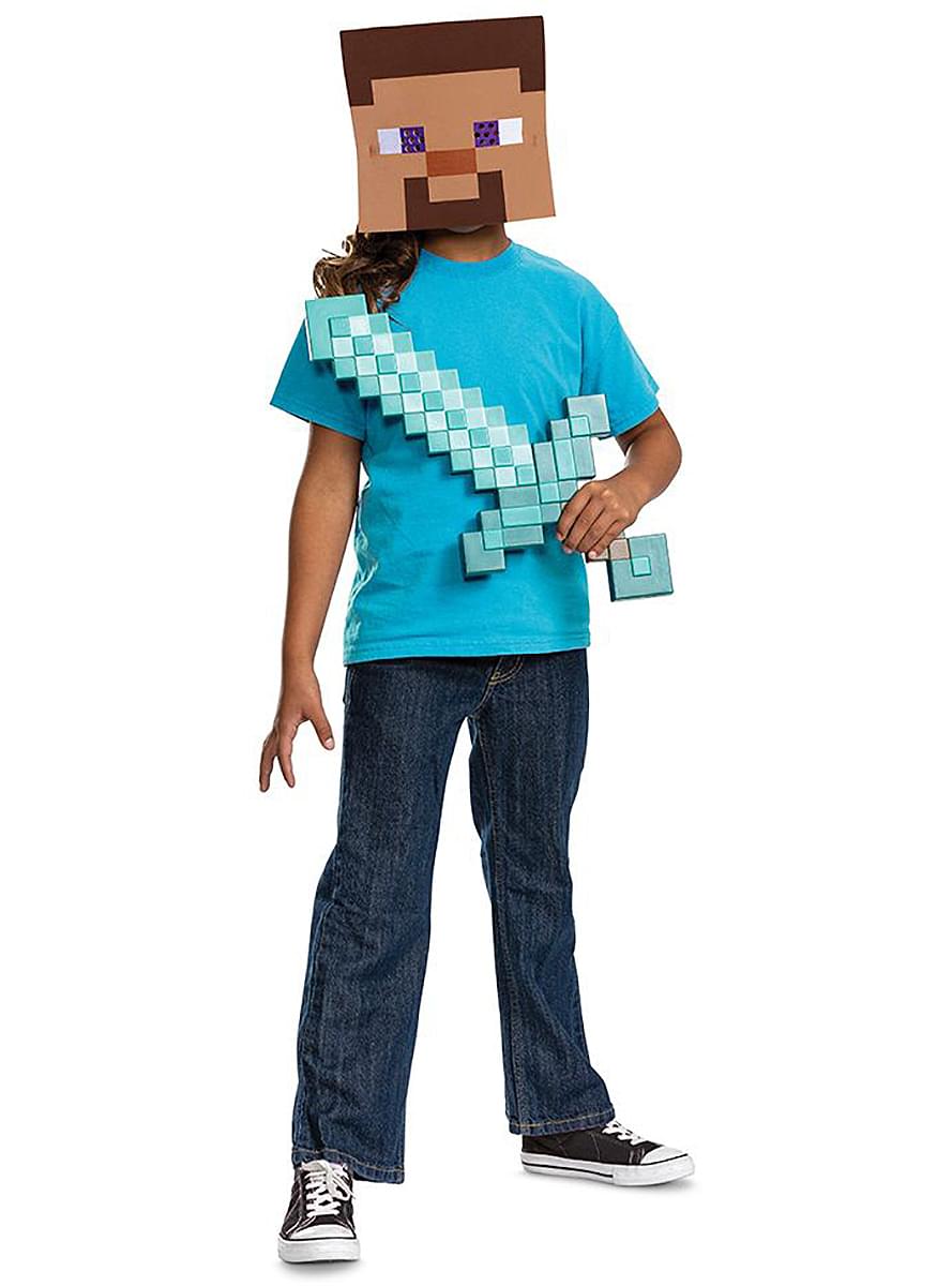 Kit épée et masque Steve - Minecraft | Funidelia