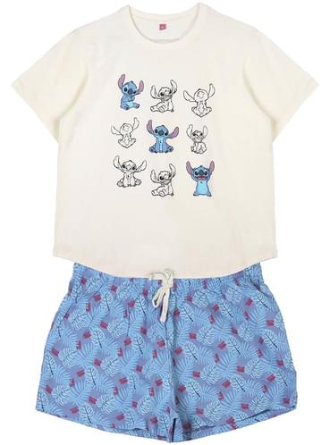 Pigiama Stitch corto da donna - Lilo Stitch | Funidelia