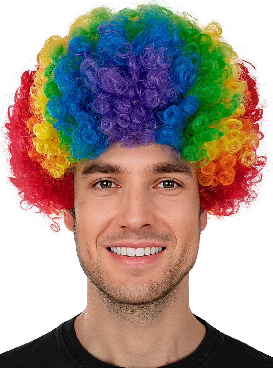 Rainbow Clown Wig | Funidelia