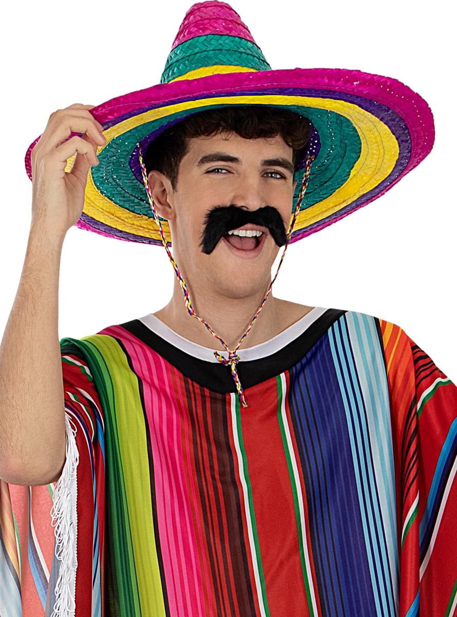 Chapéu de Mexicano de cores. Entrega 24h | Funidelia