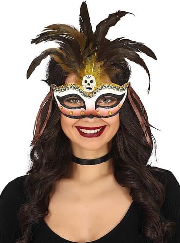 Voodoo Mask with Feathers for Women | Funidelia