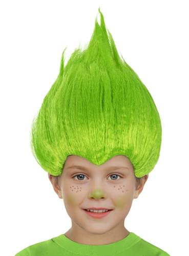 Green Trolls Wig for Kids | Funidelia