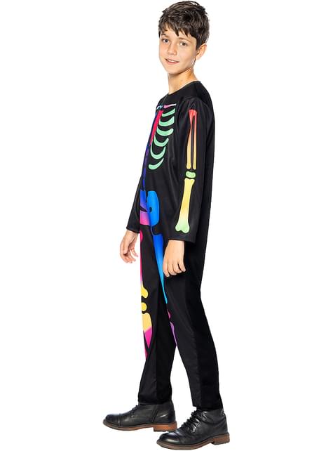 Costum de schelet colorat pentru copii. Cei mai distractivi | Funidelia