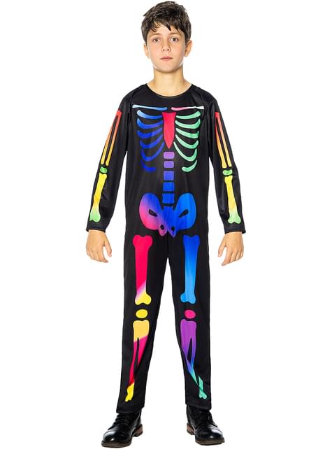 Costum de schelet colorat pentru copii. Cei mai distractivi | Funidelia
