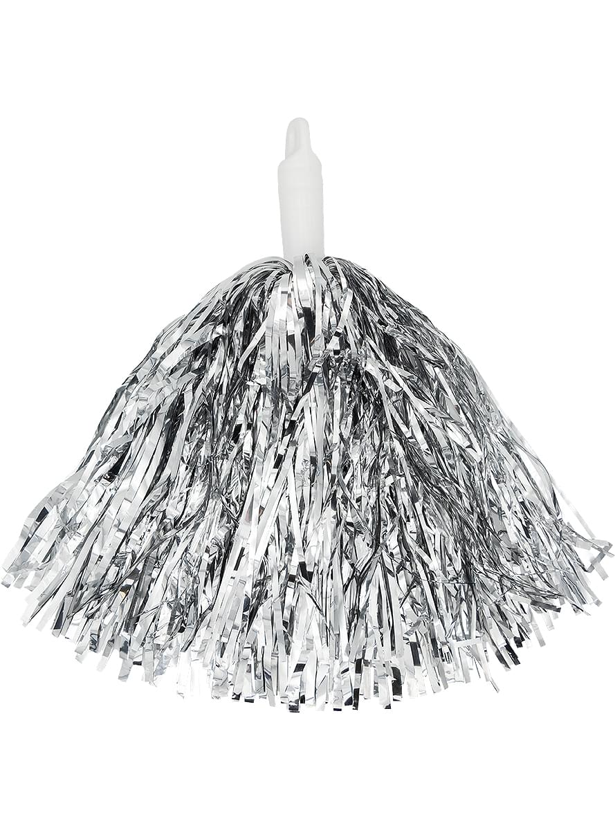 Silver Pom-Poms | Funidelia