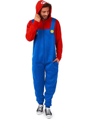 Mario Onesie Costume for Adults - Super Mario Bros | Funidelia