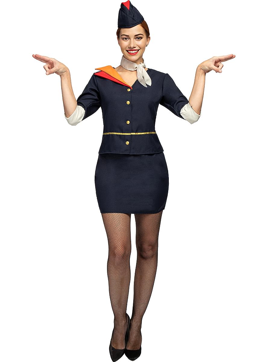 Air Hostess Costume for Women | Funidelia