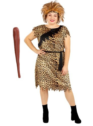 Fato de troglodita com clava tamanho grande. Entrega 24h | Funidelia