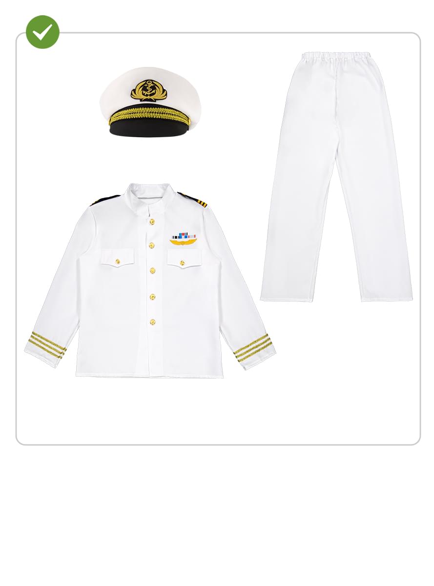 Ships Captain Costume for Men | Funidelia