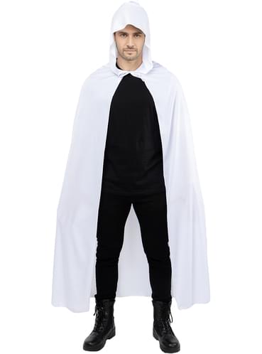 Capa com capuz branca para adulto. Entrega 24h | Funidelia