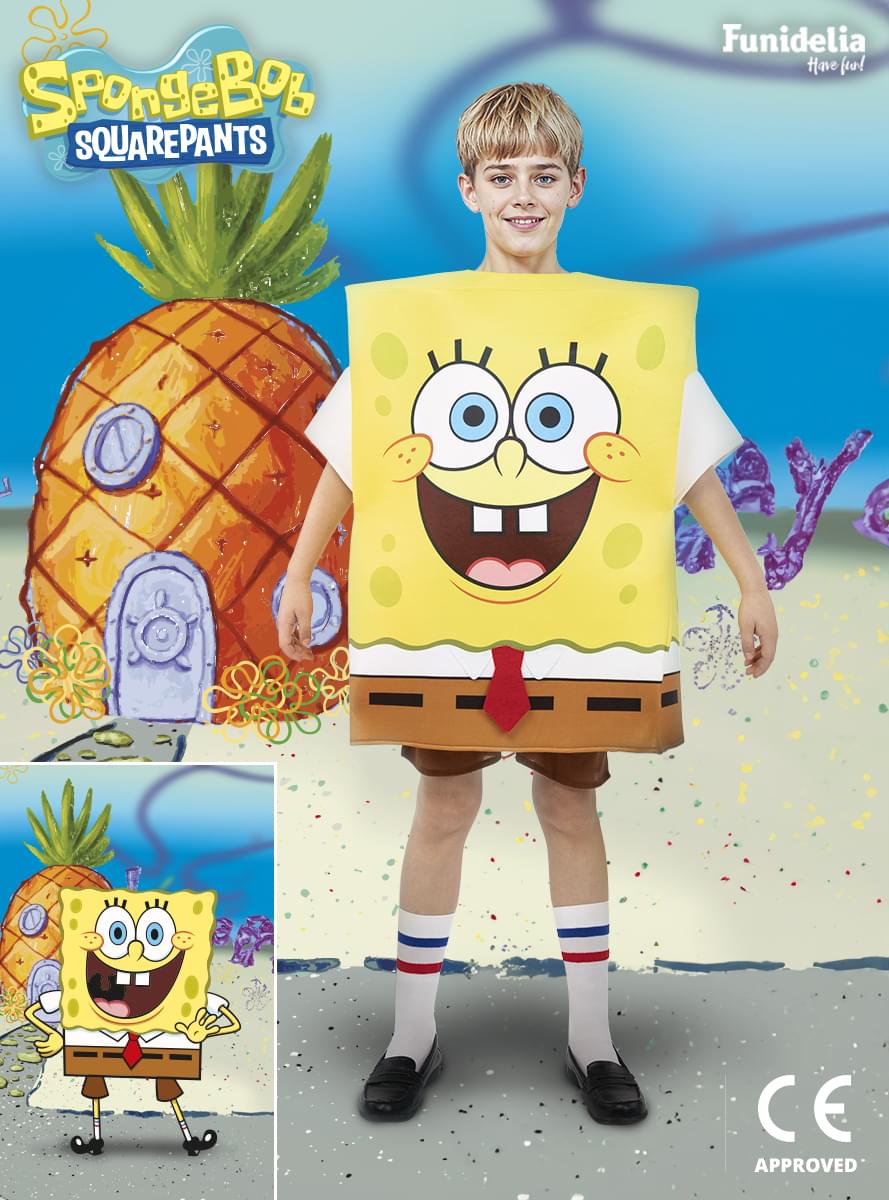 Disfraz de Bob Esponja para niños | Funidelia