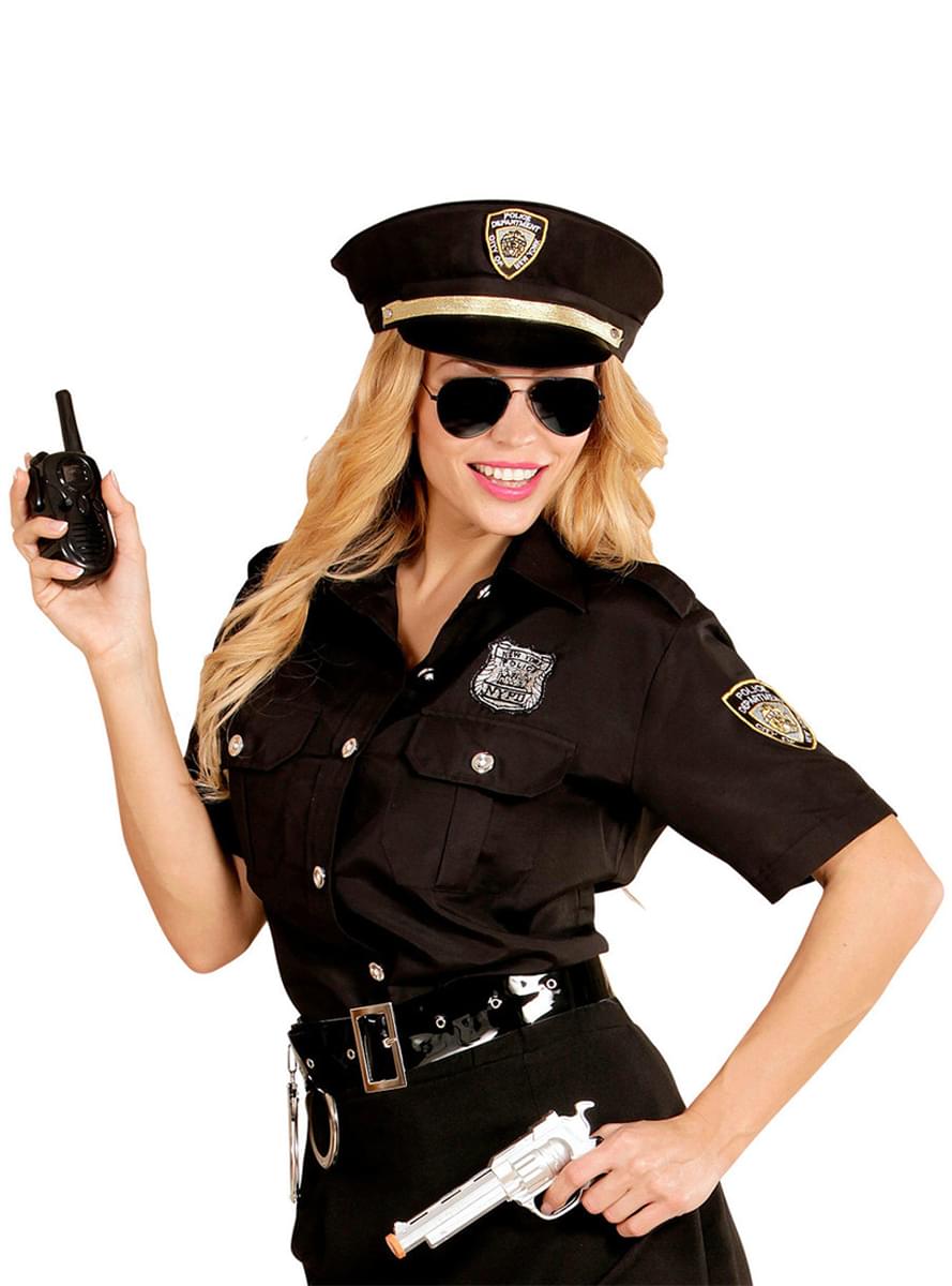 Womans Police Shirt and Hat Kit | Funidelia