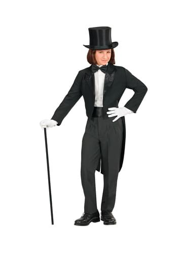 Fraque preto elegante para menino. Entrega 24h | Funidelia