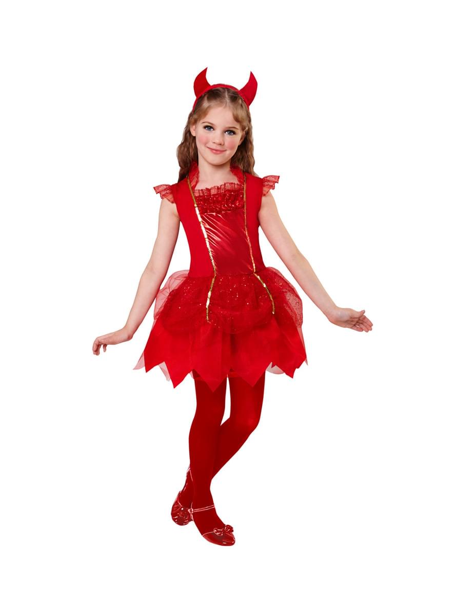 Girls charming little devil costume | Funidelia