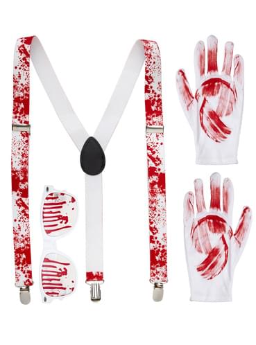 Bloodstained psychopath costume kit. Express delivery | Funidelia