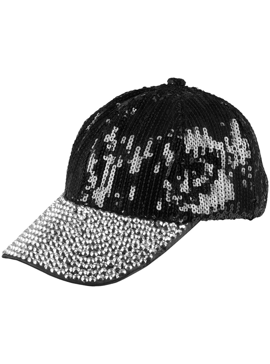 Black sequin cap for women | Funidelia