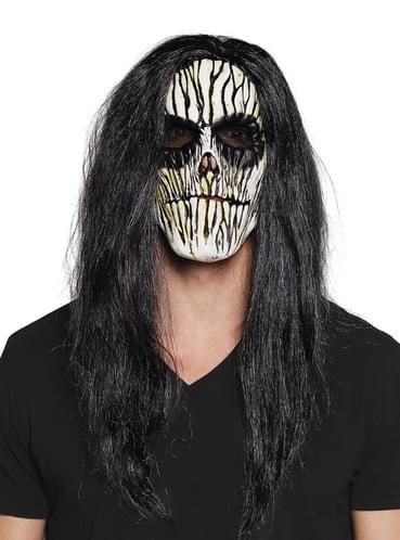 Voodoo mask with hair for adults | Funidelia